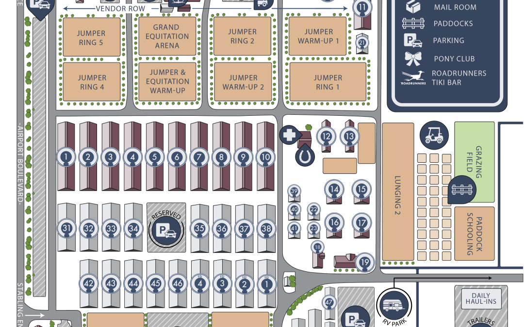 DIHP Map July 2023 | Desert International Horse Park