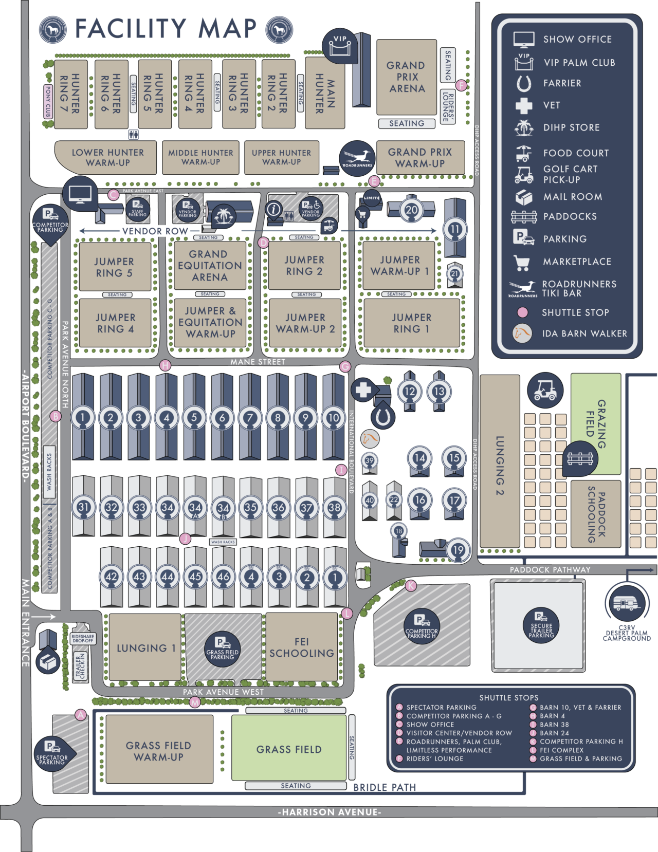 Stall Chart | Desert International Horse Park